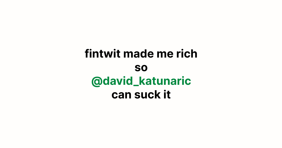 Fintwit Top Stock Pitches